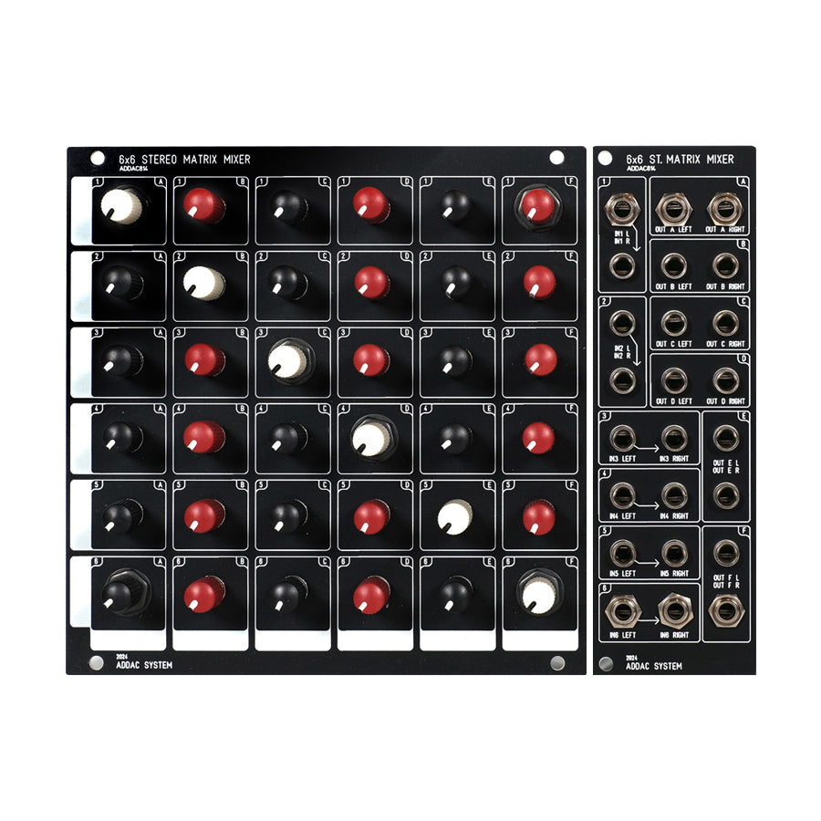 ADDAC System ADDAC814 6x6 Stereo Matrix Mixer [Controls + Jacks ...