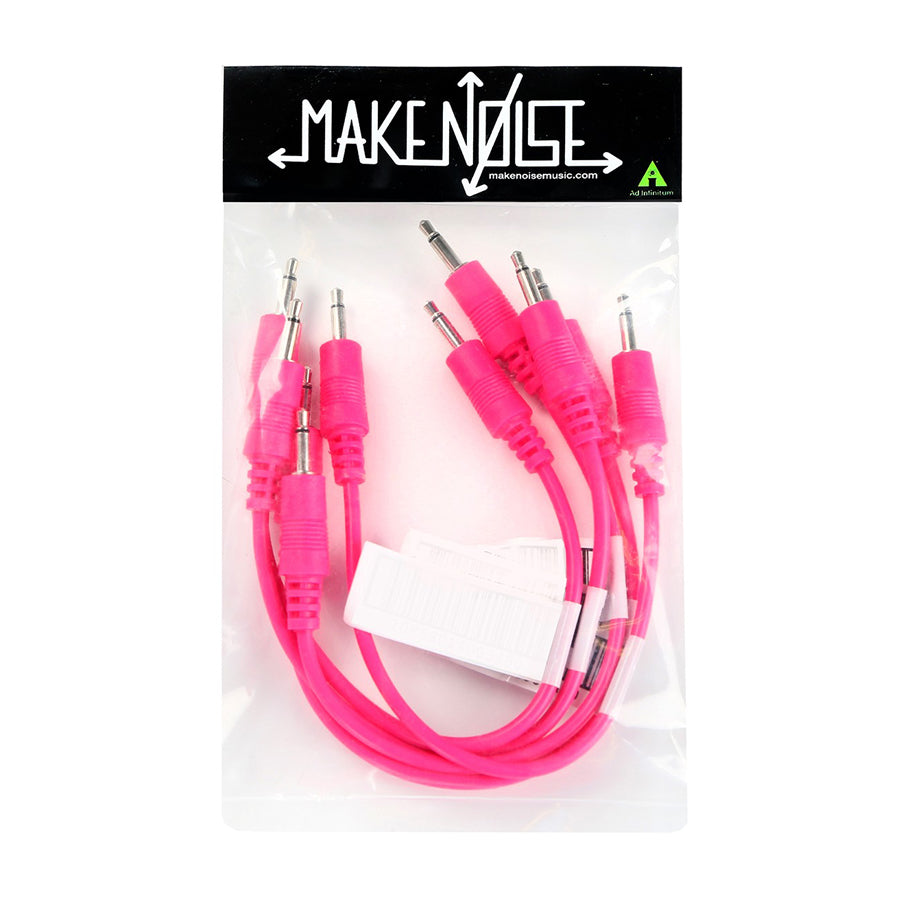 Make Noise Hot Pink Patch Cables - 5-pack – Nightlife Electronics